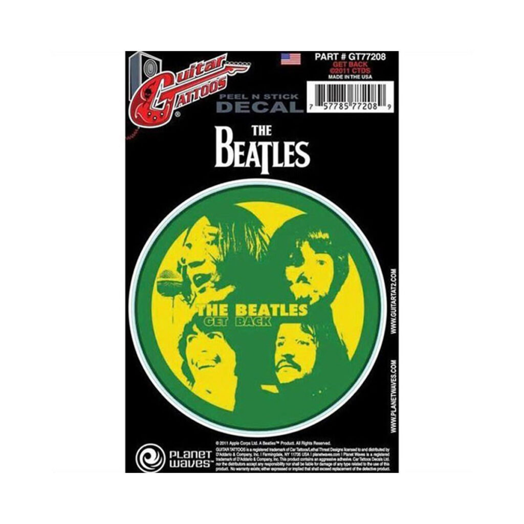 D'Addario GT77208 The Beatles Get Back Guitar Sticker - Mozart Chahine