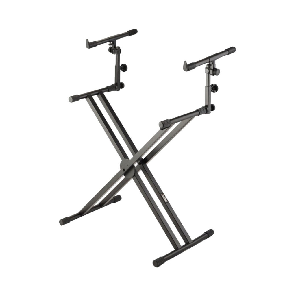 On-Stage KS7292 Double-X Ergo-Lok Keyboard Stand With Second Tier ...